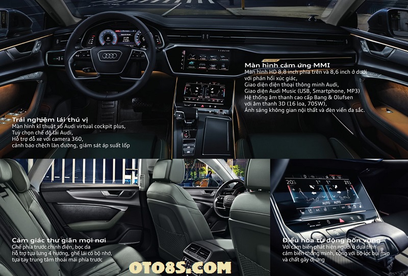 Oto8s - Audi A7 2023: Giá Bán Lăn Bánh, Hình Ảnh, Thông Số Kỹ Thuật